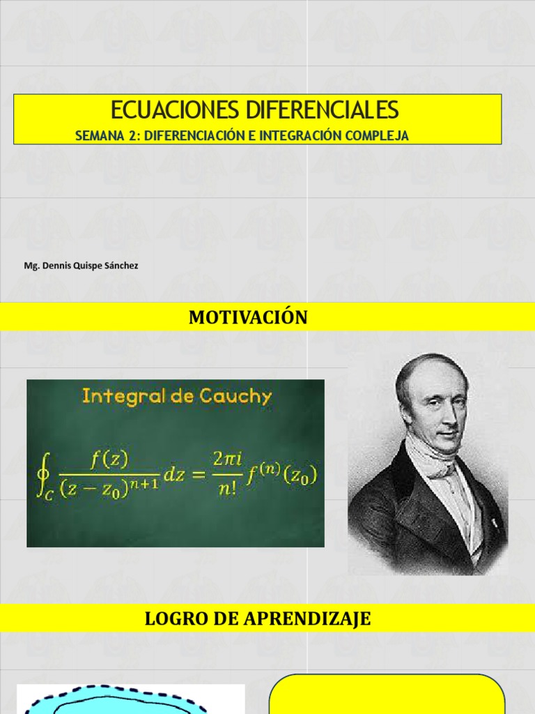 Semana 2 - Teoria 2 - Diferenciación e Integración Compleja | PDF