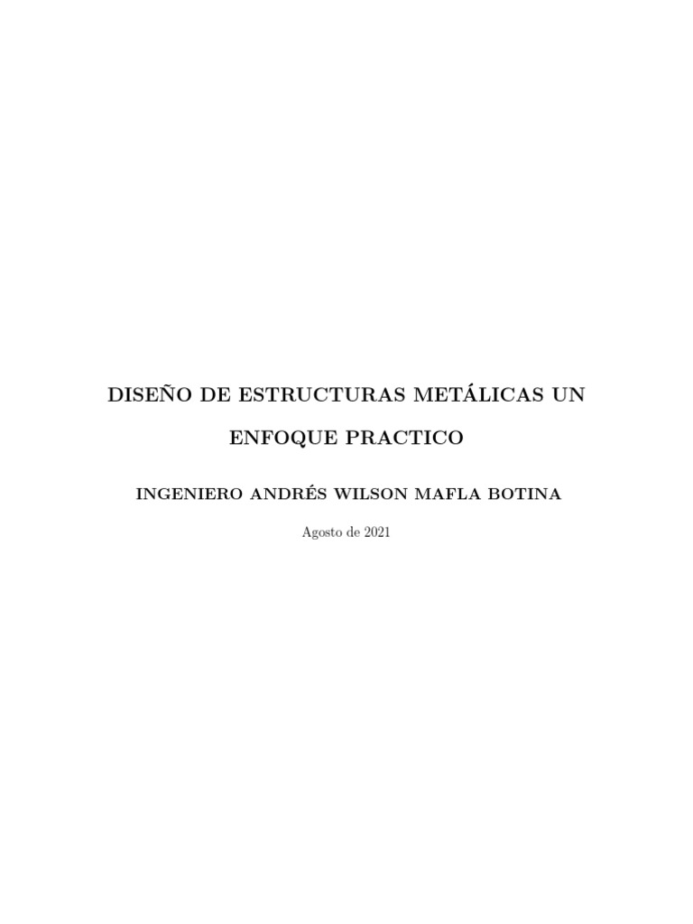 Libro de Estructuras Metalicas 24082022 | PDF | Deformación (ingeniería) | Acero