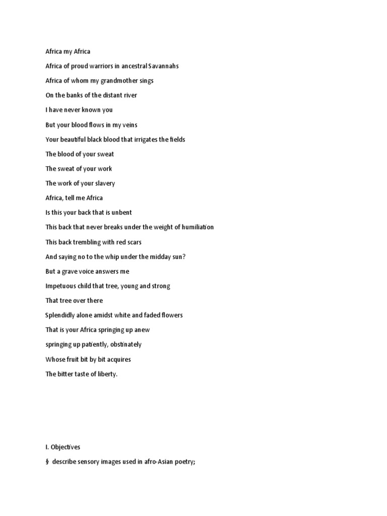 The Blood of Your Sweat: A Poem Celebrating Africa's Resilience Through ...