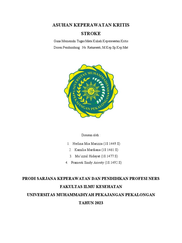 Askep Kritis Stroke | PDF | Sains & Matematika
