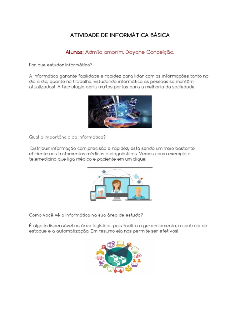 Importância da Informática Básica | PDF | Negócios