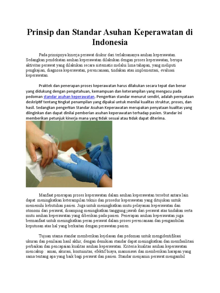 Standar Asuhan Keperawatan Indonesia | PDF | Karier & Perkembangan