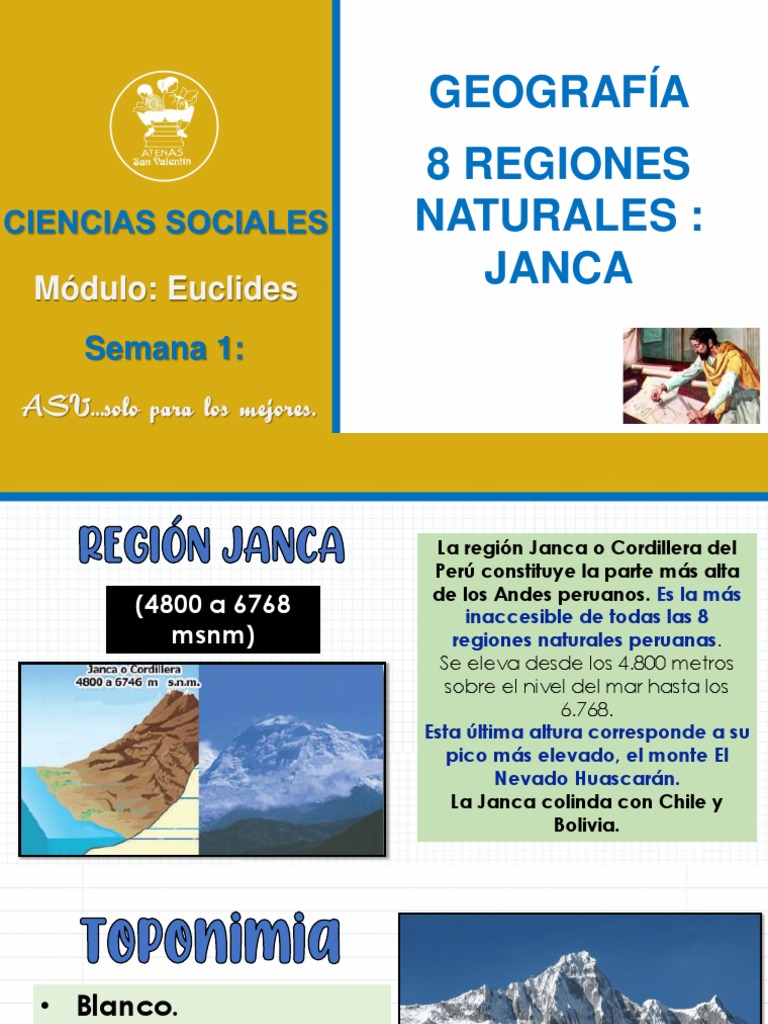 Características de la Región Janca | PDF