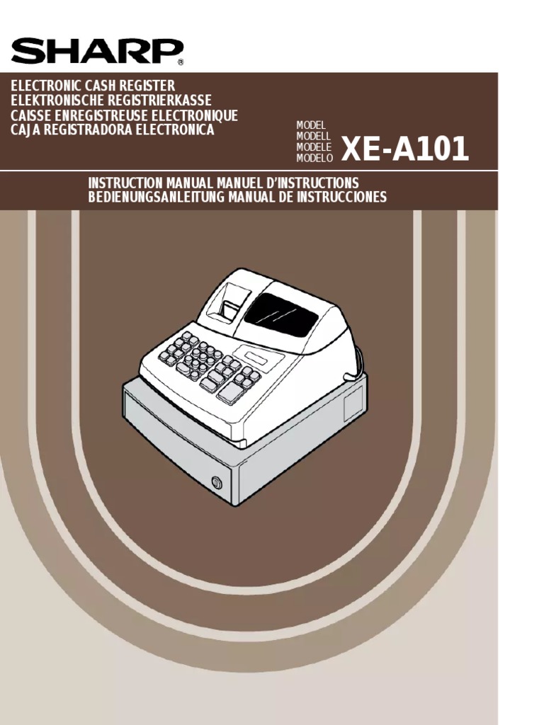 Manual de Usuario Sharp XE-A101 (Español - 28 Páginas) | PDF | Moneda | Euro