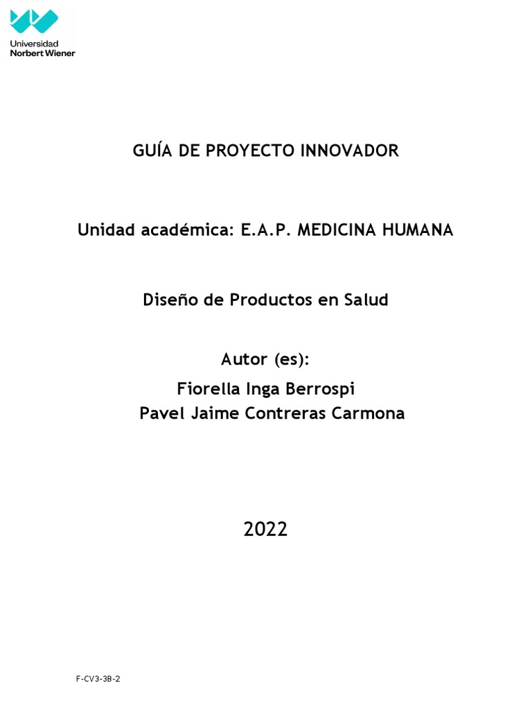 Guía de Proyecto Innovador | PDF | Innovación | Patentar