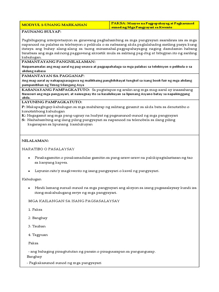 Filipino 9 Module 3 | PDF
