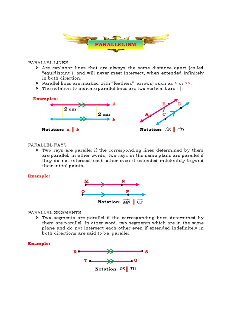 Parallel Lines | PDF | Perpendicular | Line (Geometry)