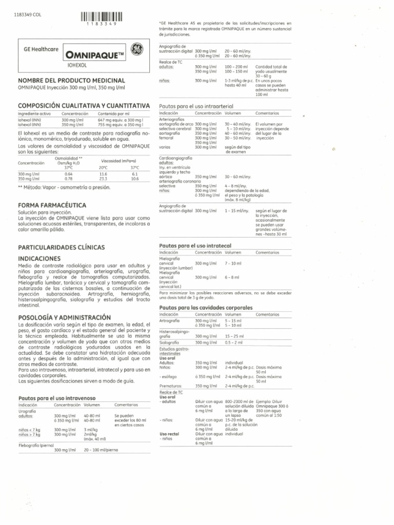 068D9A4F 041B 4B58 BA93 9DAB238377C8.Ficha Tecnica Omnipaque 2022 | PDF