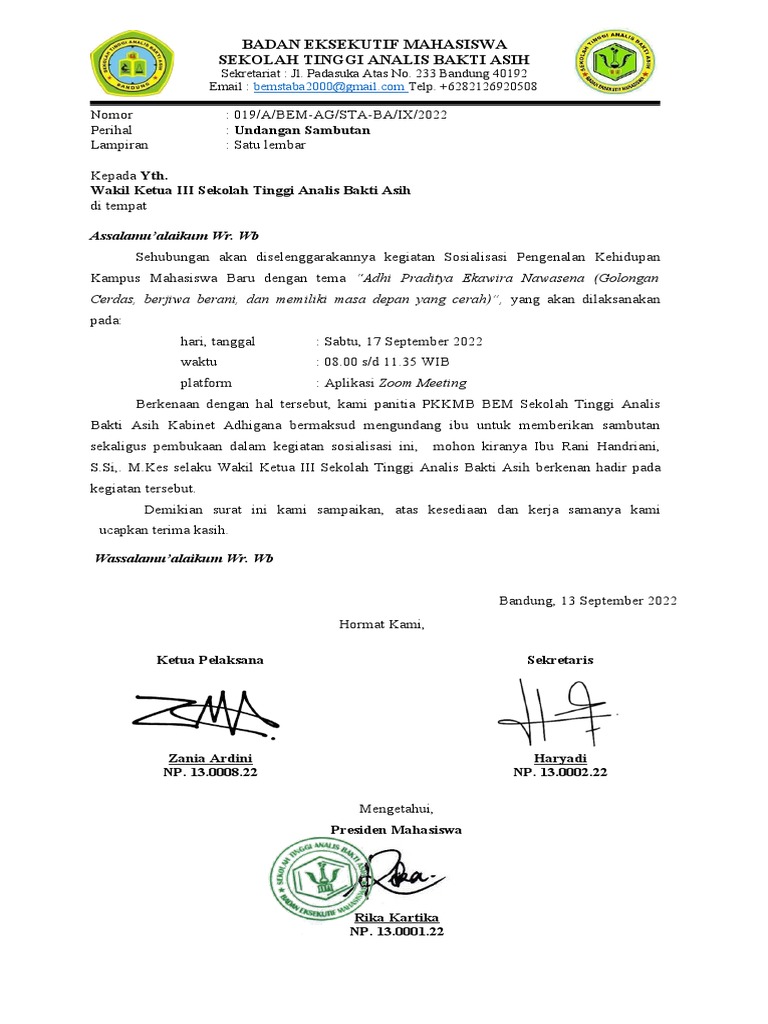 019A Sambutan Ibu Rani Handriani | PDF