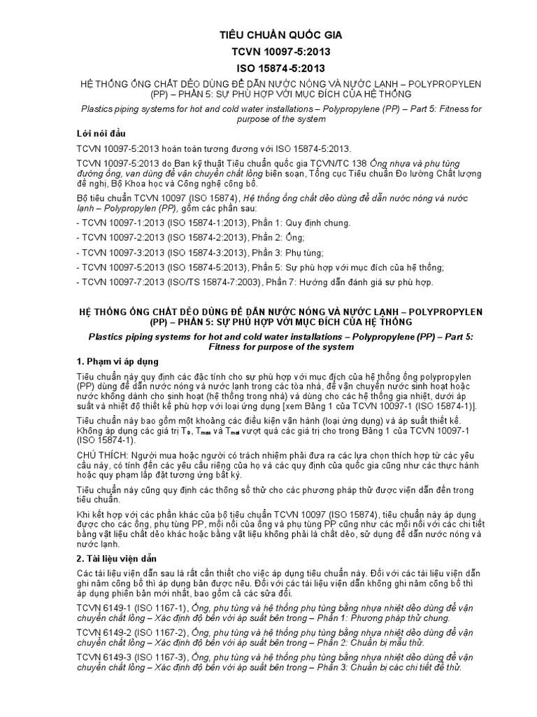 TCVN 10097-5 - 2013 He Thong Ong Chat Deo Dung de Dan Nuoc Nong Va Nuoc ...