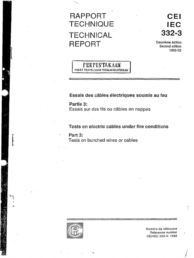 Iec 332-3 | PDF | International Electrotechnical Commission ...