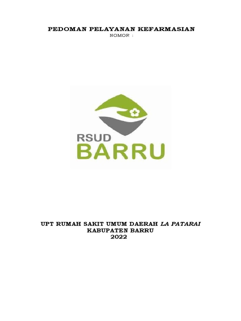 Pedoman Pelayanan Kefarmasian Rsud Barru Pdf