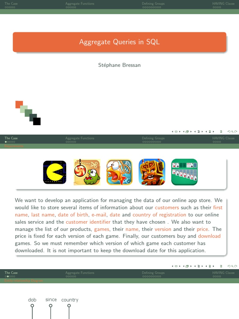 Aggregate Queries Pdf Postgre Sql Software