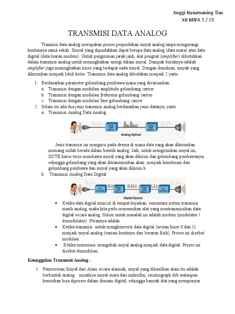 Transmisi Data Analog | PDF