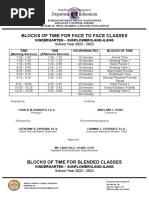 Sample KINDER CLASS PROGRAM 2023-2024 | PDF