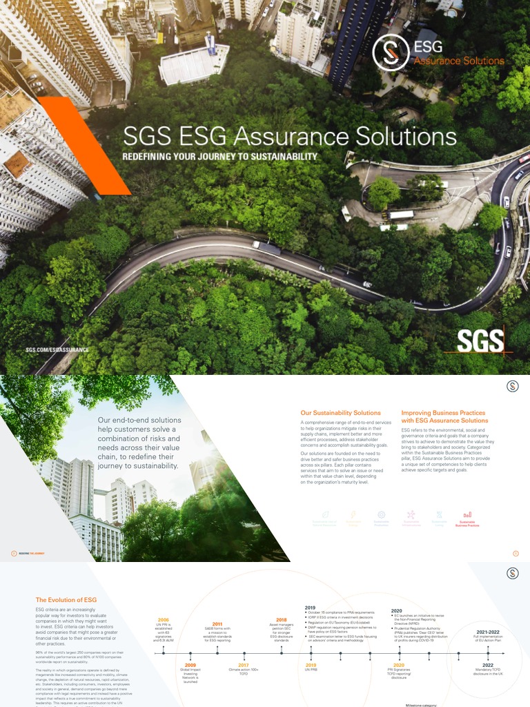 Sgs Esg Assurance Solutions en | PDF | Sustainability | Economies