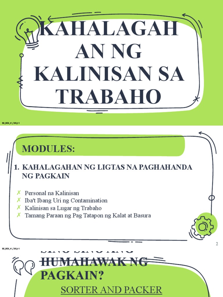 Kahalagahan NG Kalinisan - 1 | PDF