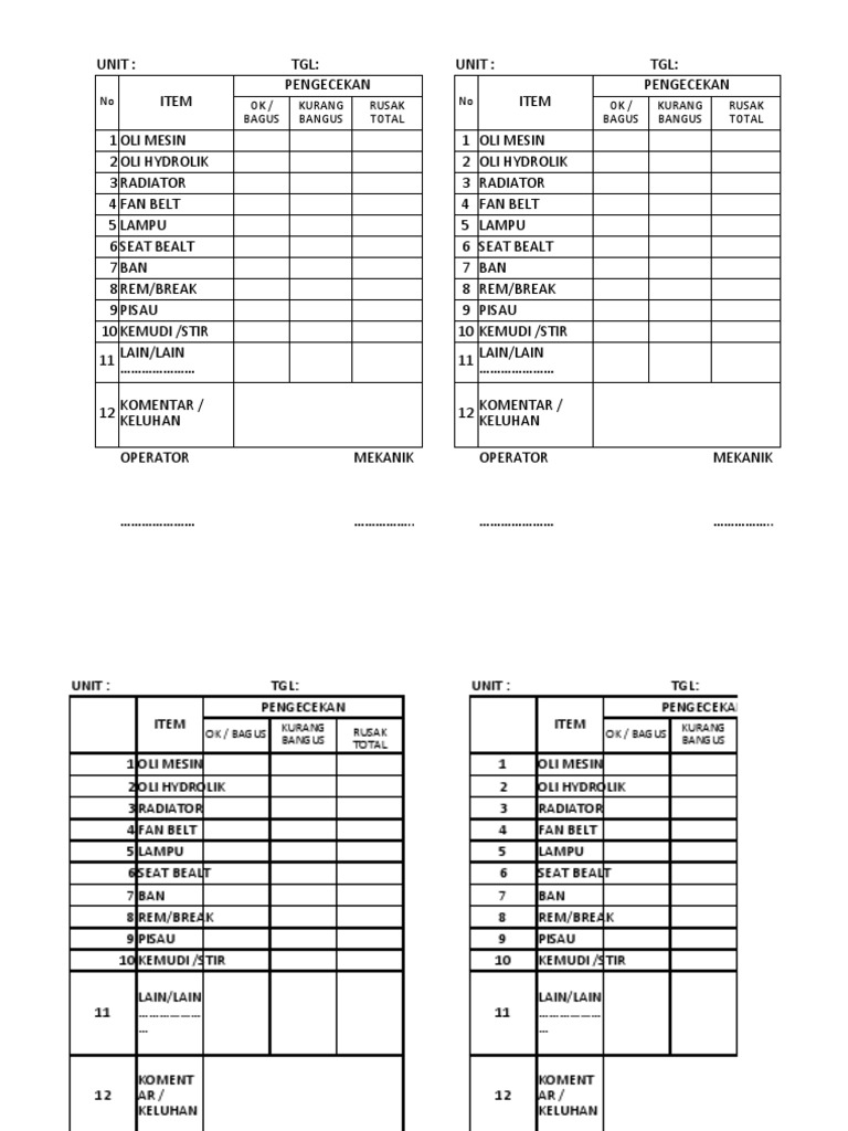 Form Service Unit | PDF