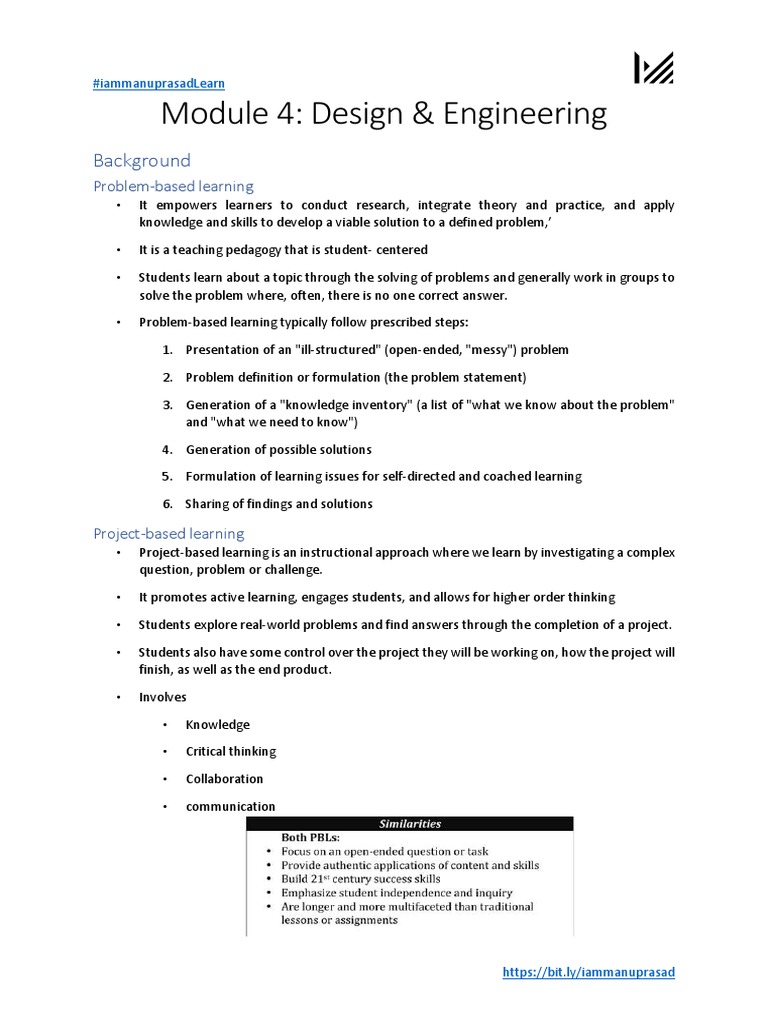 Module 4 - Sample Answers | PDF | Project Based Learning | Human ...
