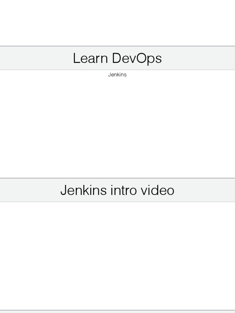 Jenkins Presentation v2 | PDF | Computing | Software Development