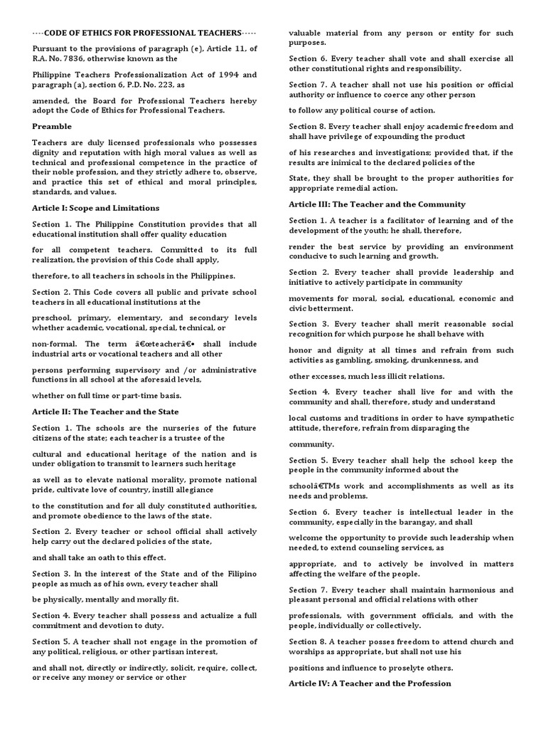 Professional Education Handout 1 | PDF | Cognitive Science | Behavioural Sciences