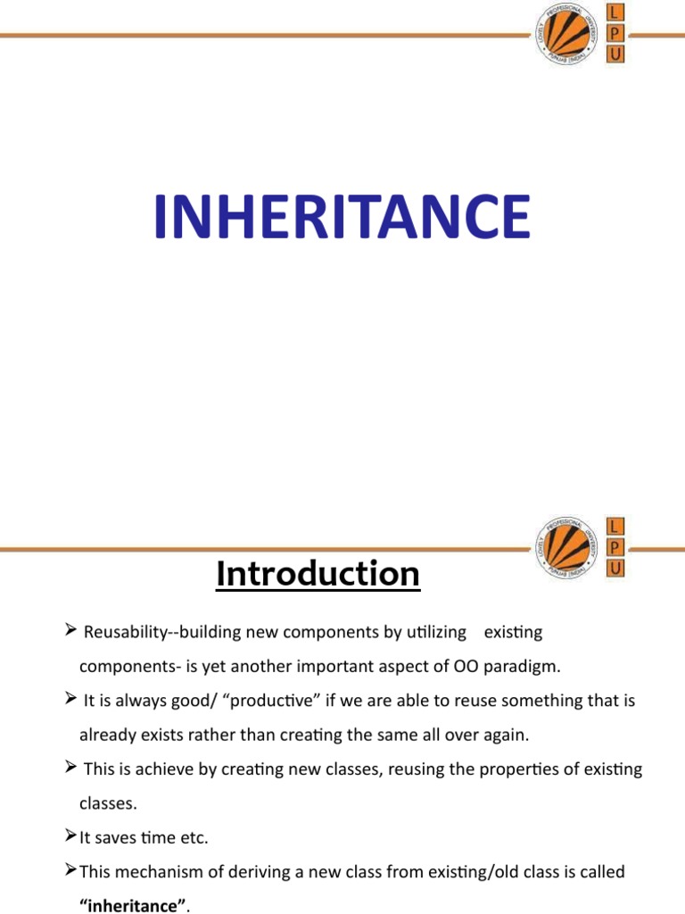 Inheritance Part1 Pdf Class Computer Programming Inheritance Object Oriented Programming