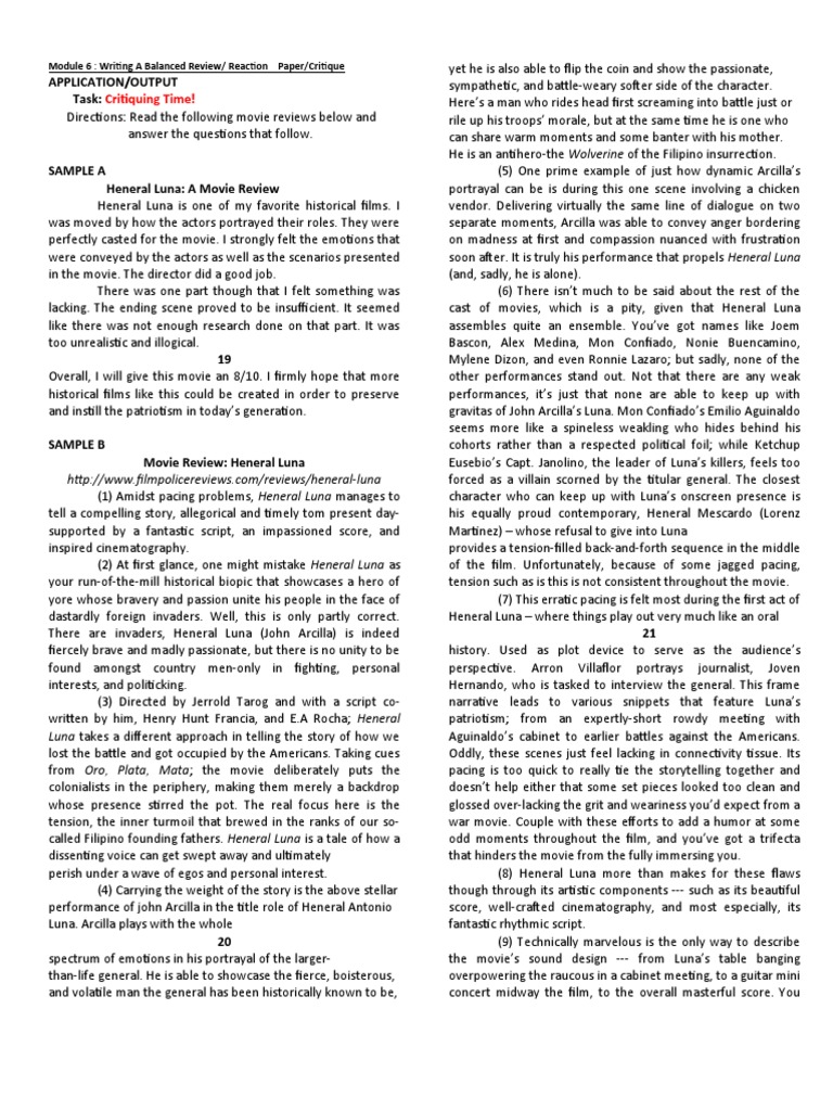 EAPP Activity Module 6 | PDF