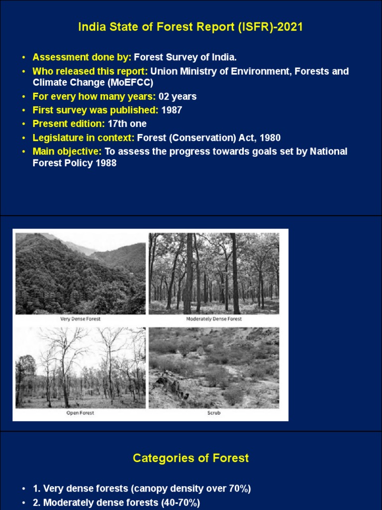 India State of Forest Report 2021 | PDF | Forests | Forestry