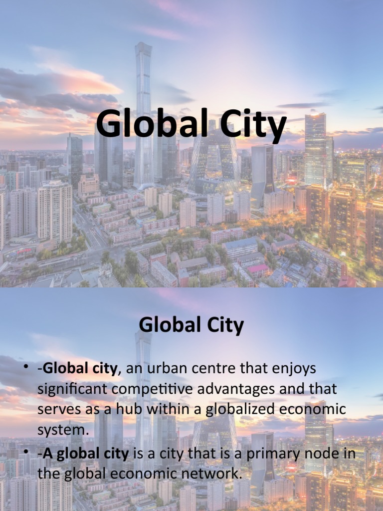 Understanding Global Cities Today | PDF | Cost Of Living | Human Migration