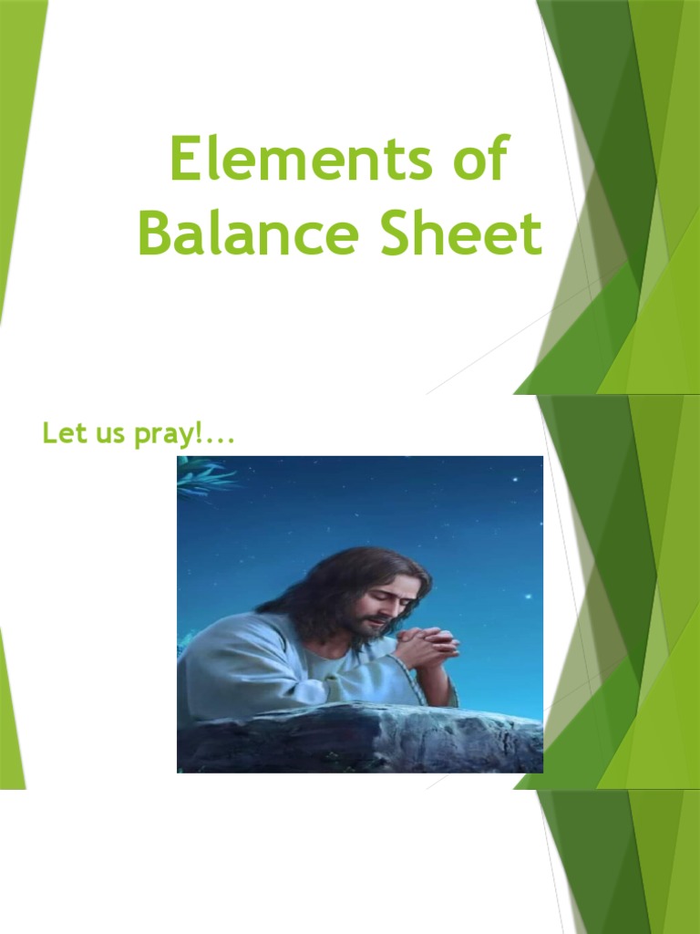 Key Elements of a Balance Sheet | PDF | Balance Sheet | Equity (Finance)