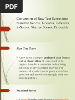 Psychometric Score Conversion Chart | PDF | Evaluation Methods ...