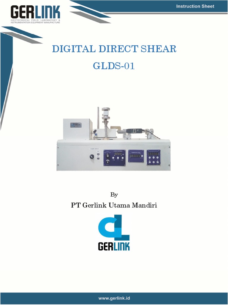 Digital Direct Shear GLDS-01 Guide | PDF | Sains & Matematika | Komputer