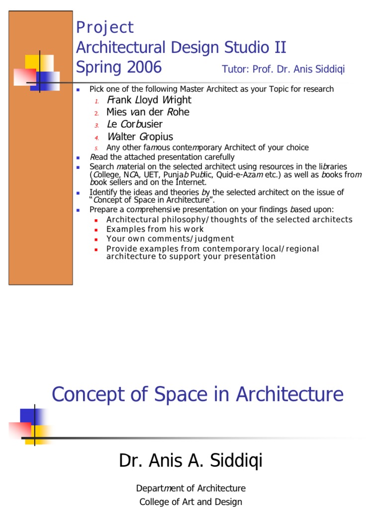 Concept of Space in Architecture | PDF | Space | Concept