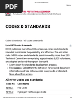 Complete List of NFPA Standards and Codes | PDF | Fires | Firefighting
