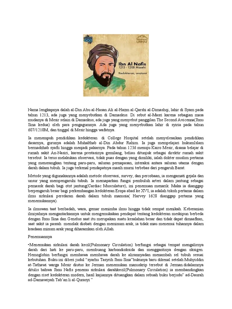 Ibnu Al Nafis | PDF