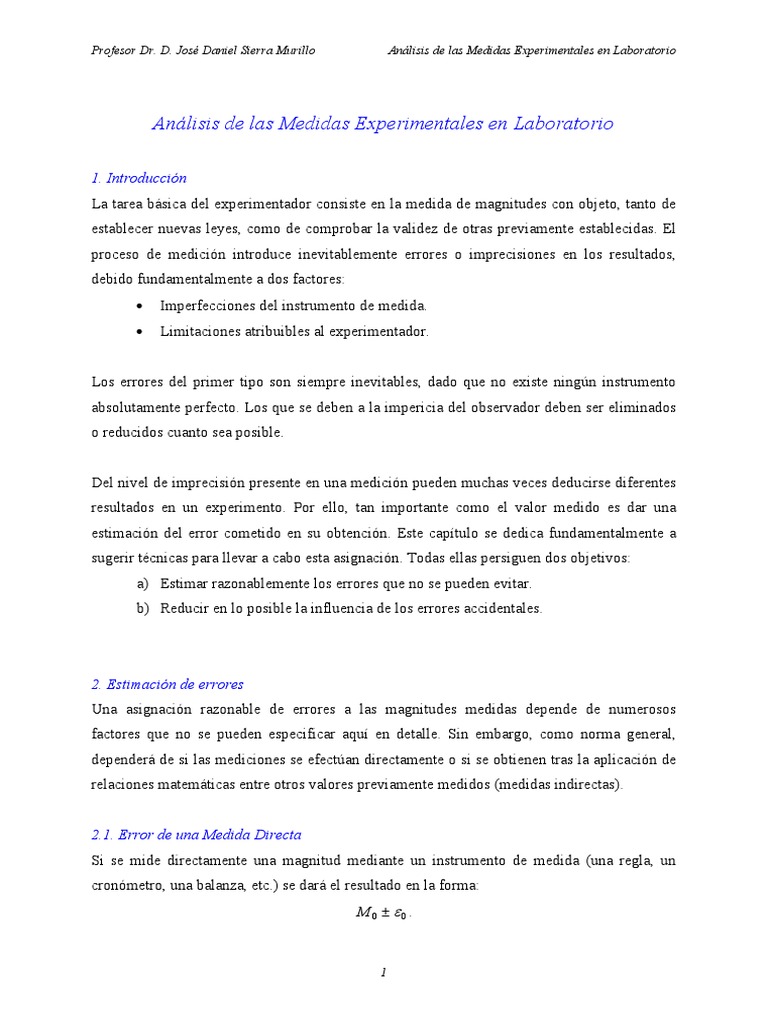 01b.análisis - Med.Exp - Lab conDS 19-20 V01ok | PDF | Medición | Experimentar