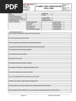 Planned Task Observation | PDF | Safety | Occupational Safety And Health