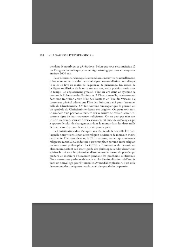 La Sagesse D'eosphoros 3 | PDF