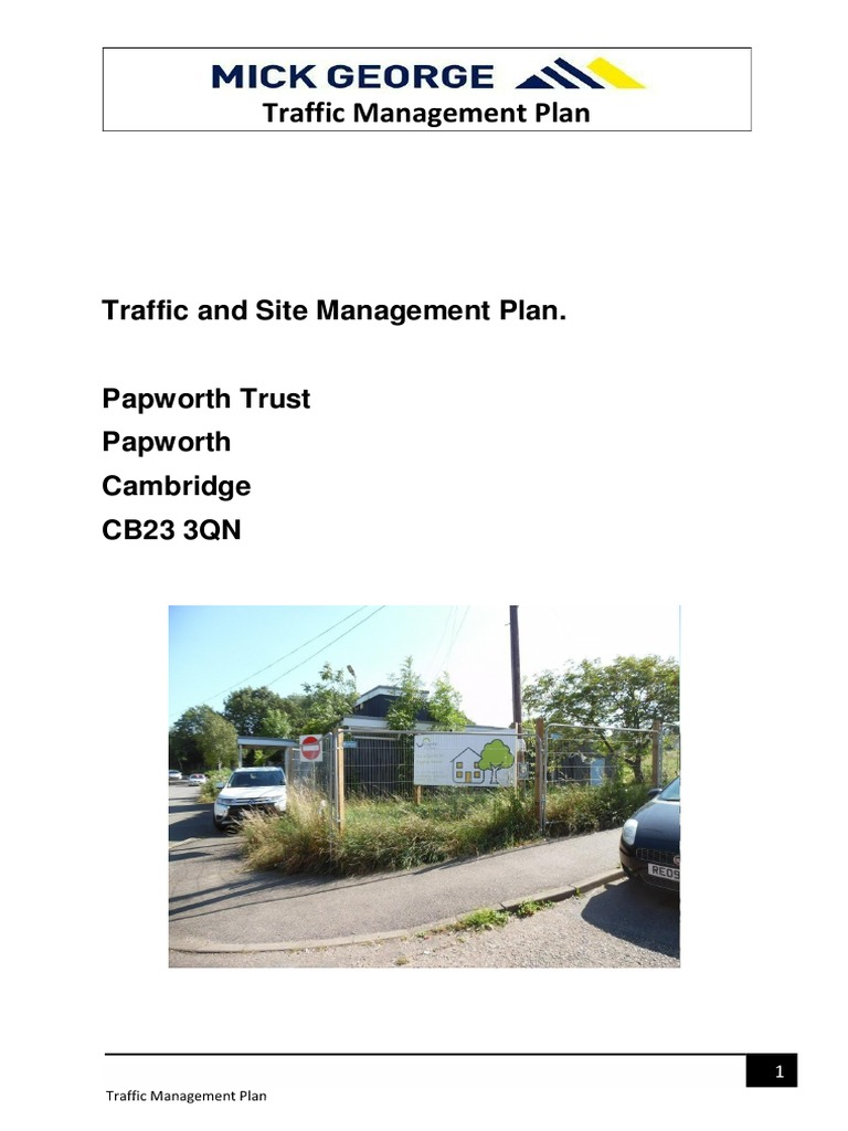 Standard Traffic Management Plan | PDF | Traffic | Risk Assessment