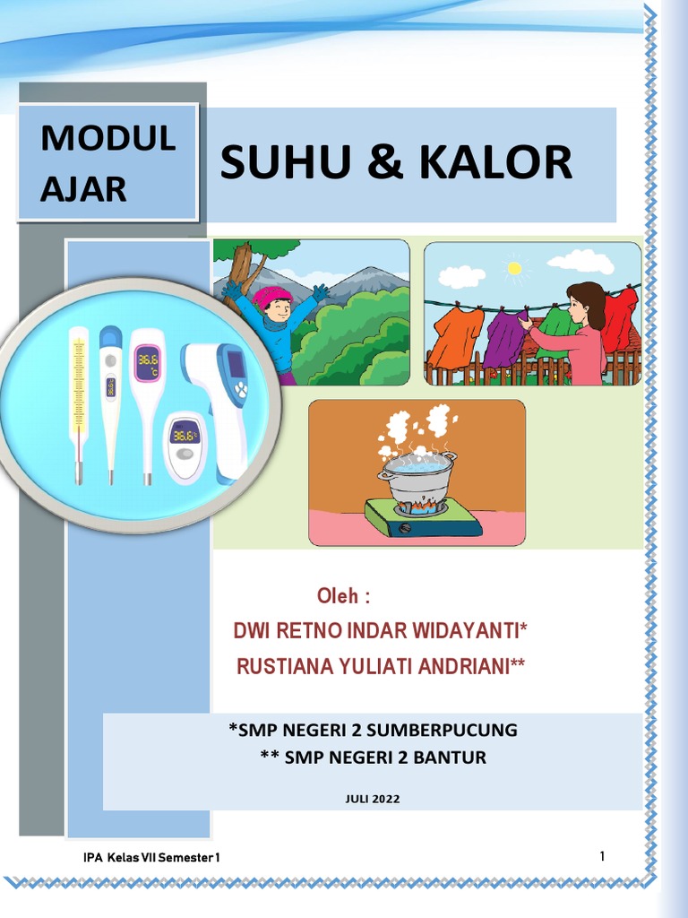 Modul Ajar IPA - Modul Ajar Suhu Dan Kalor - Fase D | PDF