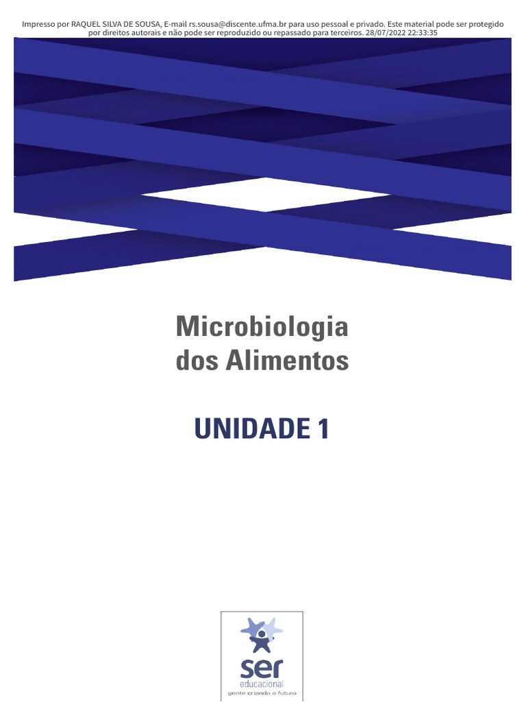 Guia de Estudos Da Unidade 1 - Microbiologia Dos Alimentos (1) - Passei ...