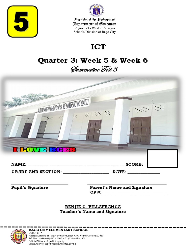 Summative-Test-3 - Ict 5 | PDF
