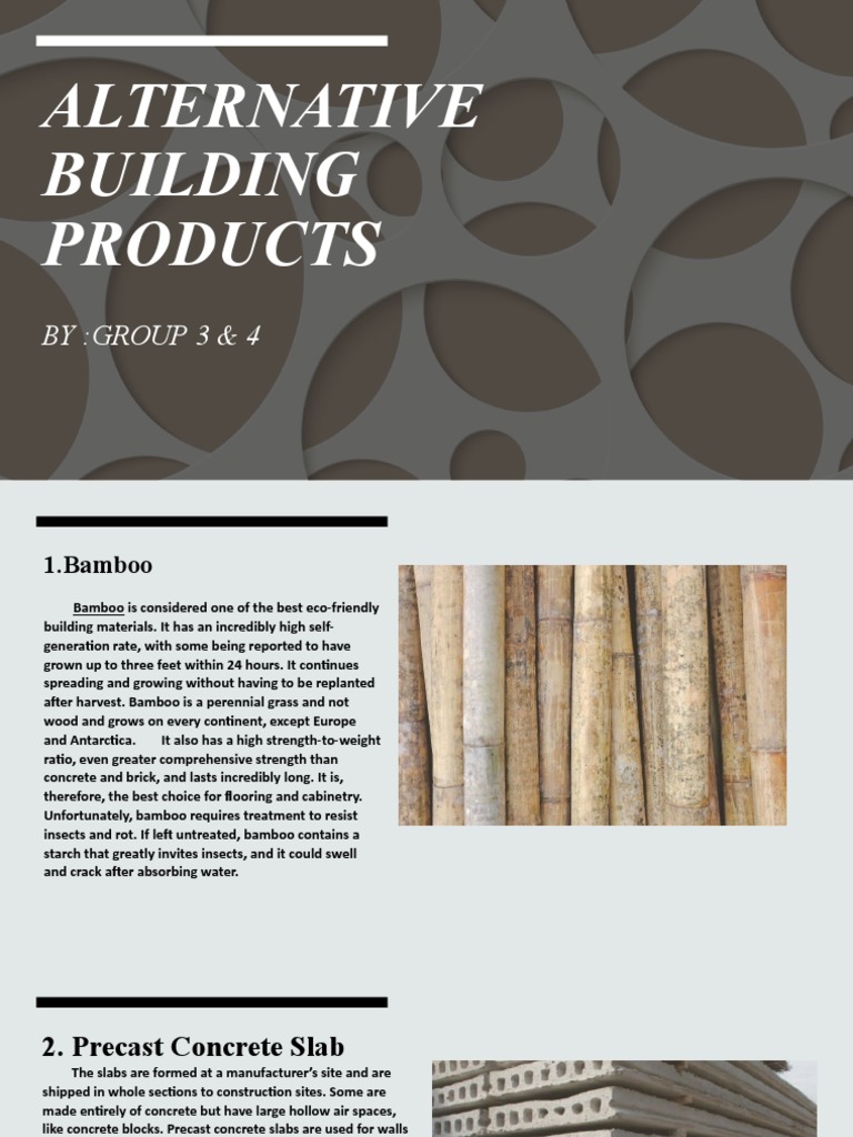 Eco-Friendly Building Materials Guide | PDF | Concrete | Recycling