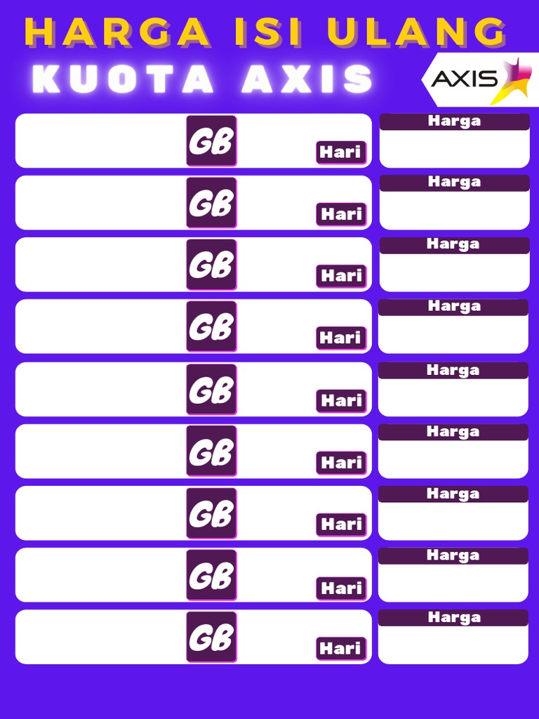 Template Pulsa | PDF