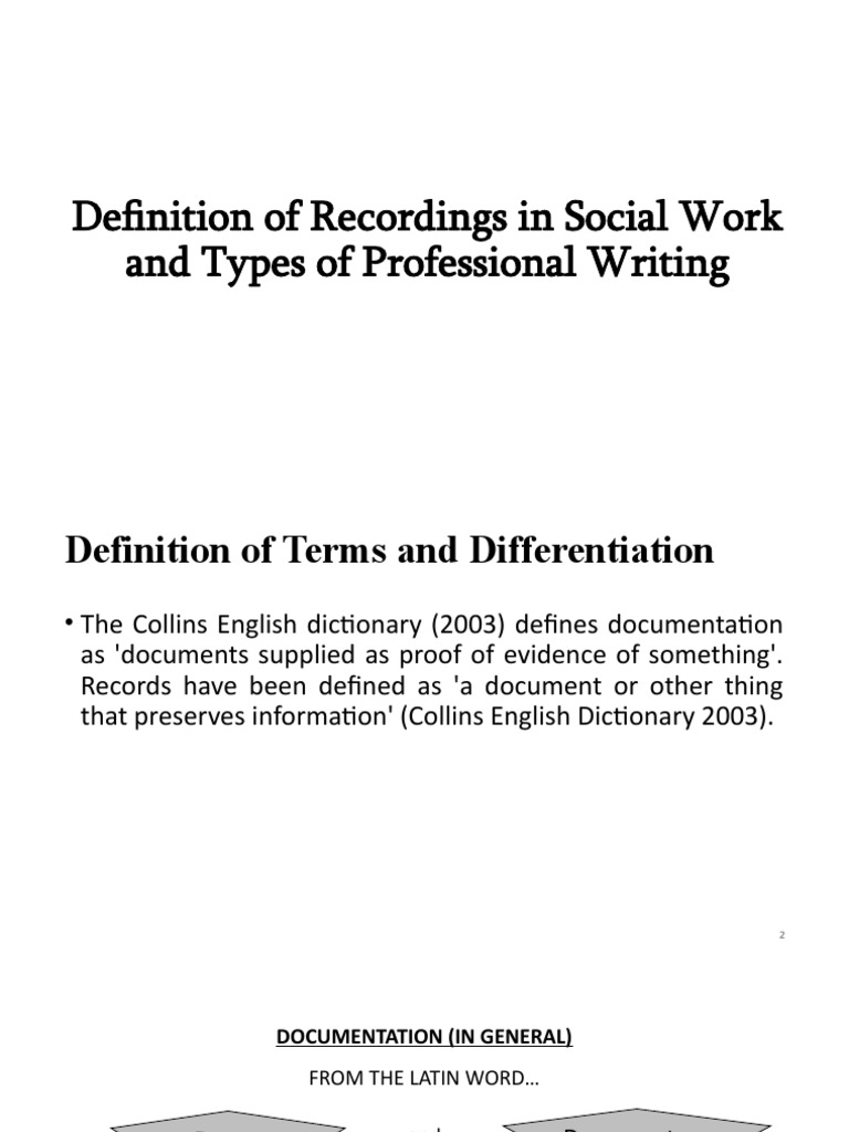 Social Work Documentation Guide | PDF | Social Work | Memorandum