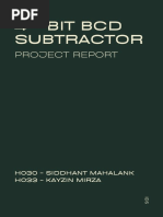BCD Adder-Subtractor | PDF | Binary Coded Decimal | Subtraction