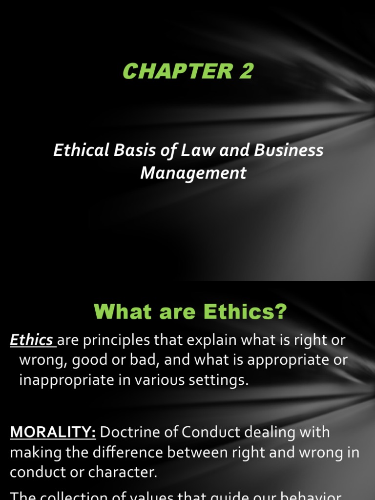 Chapter 2 | Download Free PDF | Business Ethics | Morality
