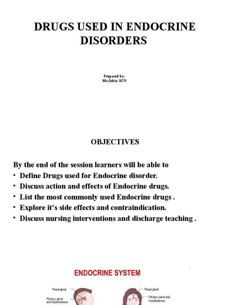 Endocrine Drugs and Their Uses | PDF | Endocrine System | Thyroid