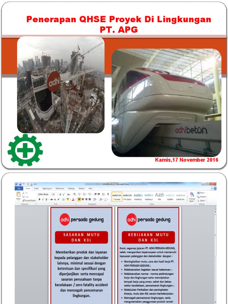 Tata Tertib K3 Proyek PT. APG | PDF | Teknologi & Rekayasa