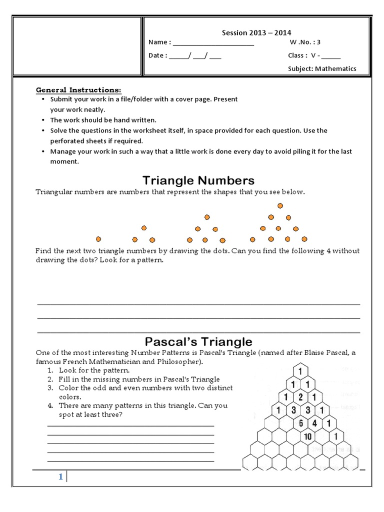 CBSE Class 5 Mathematics Worksheet - Revision | PDF | Numbers | Mathematics CBSE Class 5 Mathematics Worksheet - Revision | PDF | Numbers | Mathematics